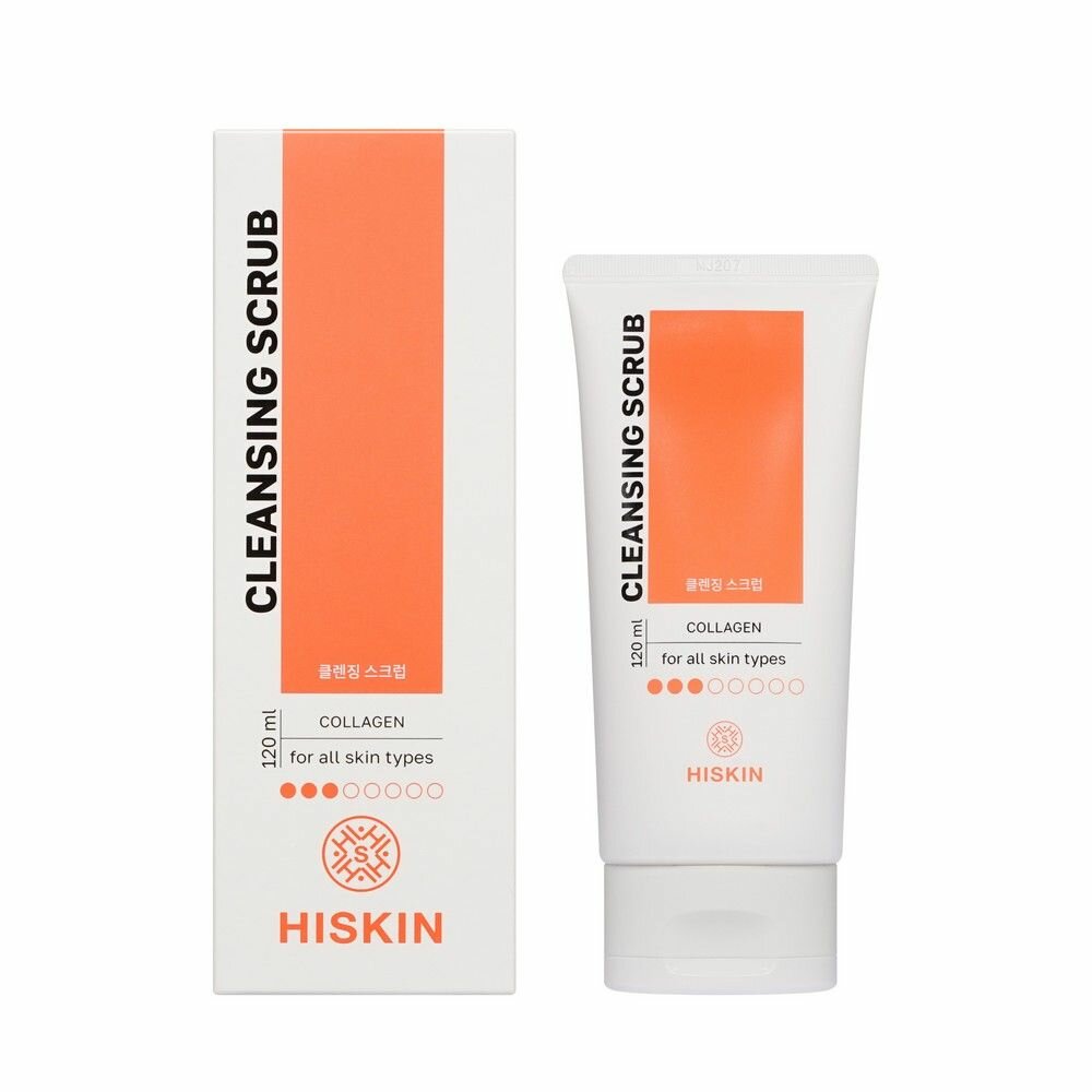 Скраб для умывания Hiskin с коллагеном 120 мл