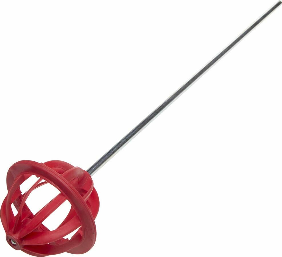 ЗУБР 66х60х400 мм, миксер (насадка) для красок пластмассовый глобус Мастер