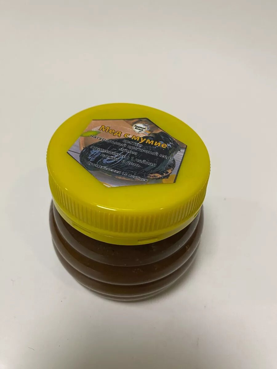 Мед с мумие, натуральный, без сахара