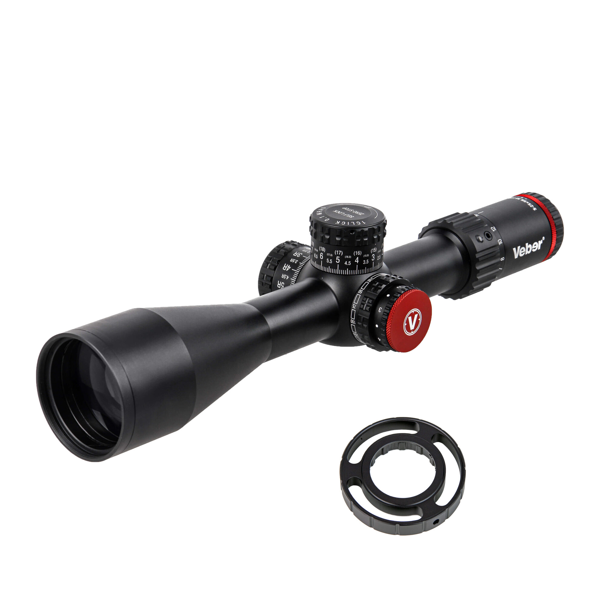 Прицел оптический Veber Wolf Alfa 5-25x56 SF FFP TR3 с колесом отстройки параллакса