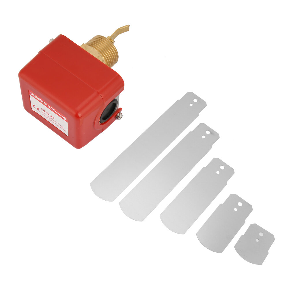 Реле потока воды с лопастным управлением, частично из нержавеющей стали, тип 6-380 В, 1 дюйм, контакты SPDT 1,0 МПа