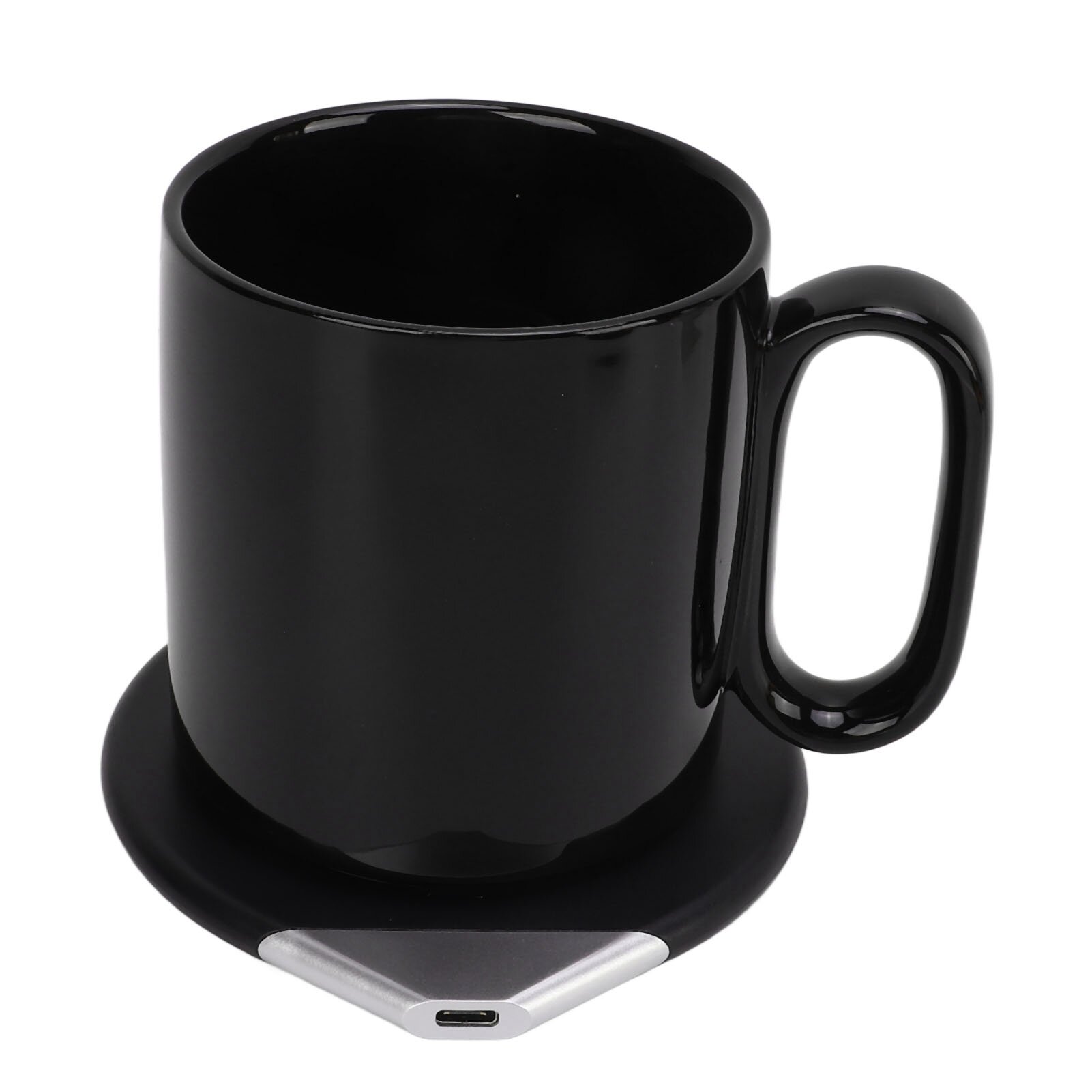 Электрический обогреватель для стаканов-зарядное устройство черный безпроводная зарядка для телефона водонепроницаемая умная распознавательная плита 100‑240V евроразъем 350ml 55℃ 18W 10W 7.5W 5W 12V/1.5A 5V/1A 9V/1.2A 12V/1.5V 8 часов длина провода