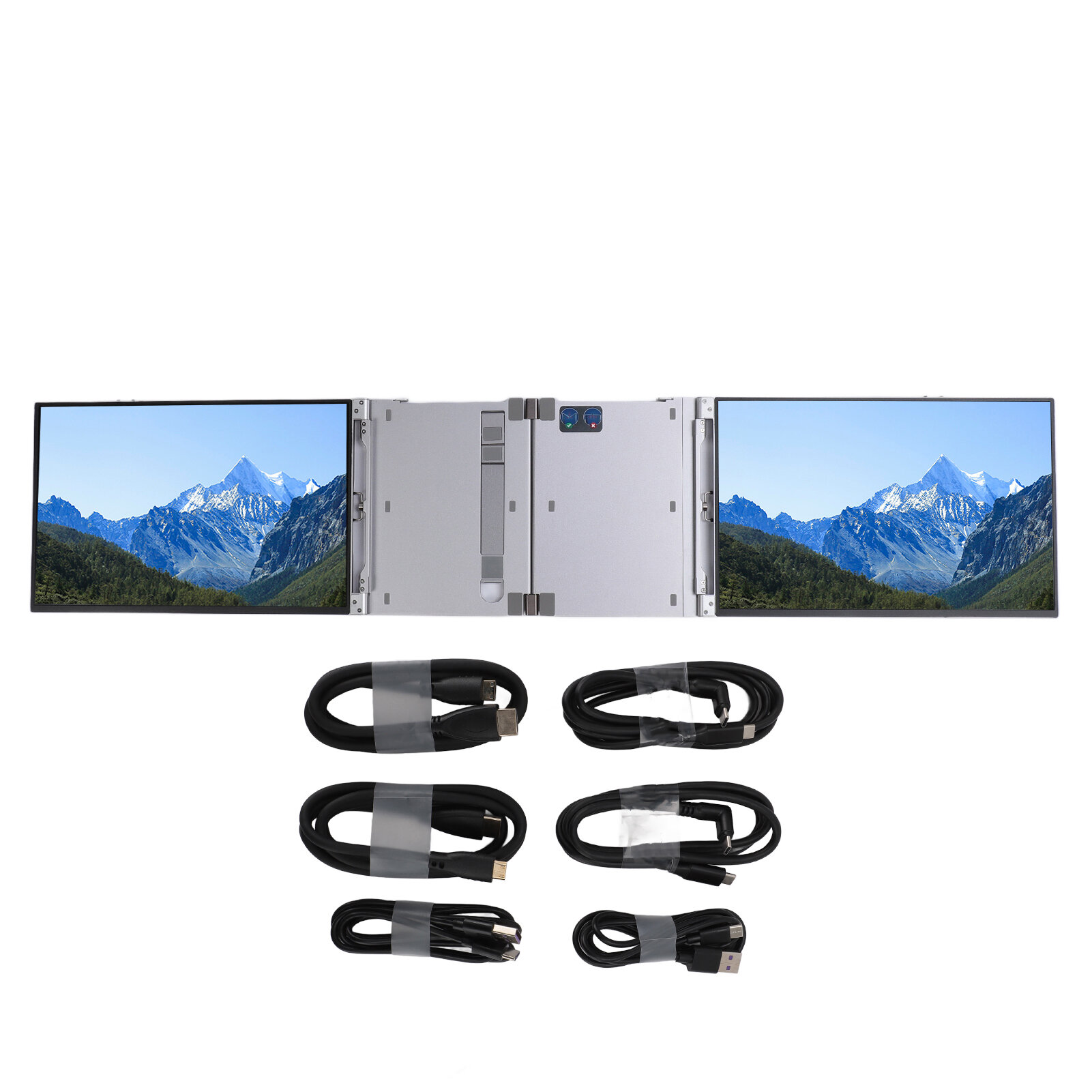 14-дюймовый портативный дисплей с тройным экраном для ноутбука, расширитель экрана, 1920x1200, USB C, HD интерфейс