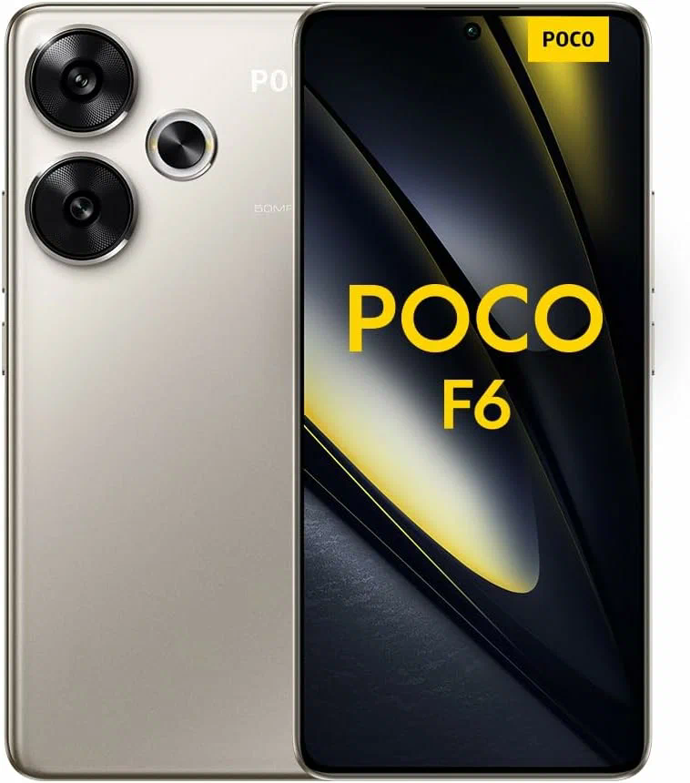 Смартфон Xiaomi Poco F6 16/512 ГБ Global, Dual nano SIM, титановый