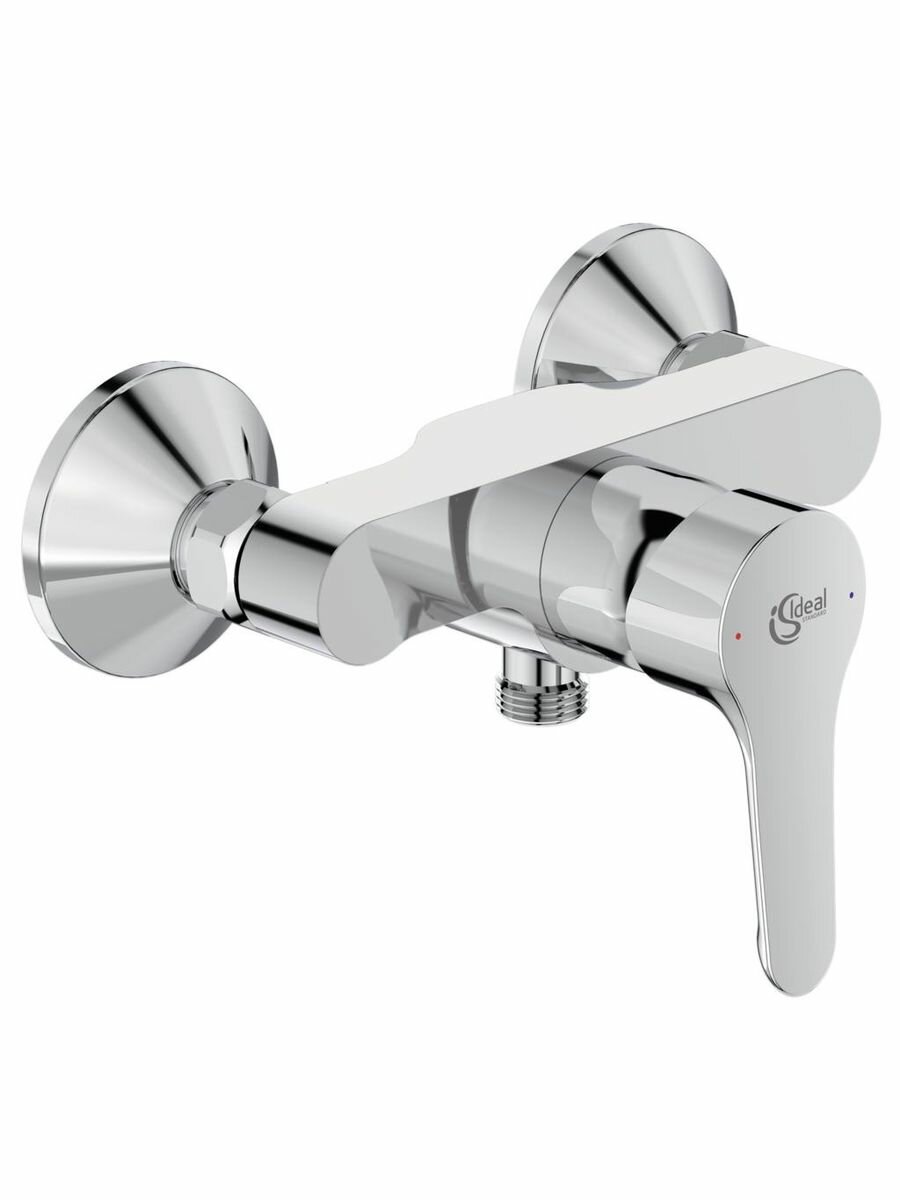 Смеситель для душа Ideal Standard DOT 2.0 BC325AA настенный, однозахватный, без излива, цвет: хром