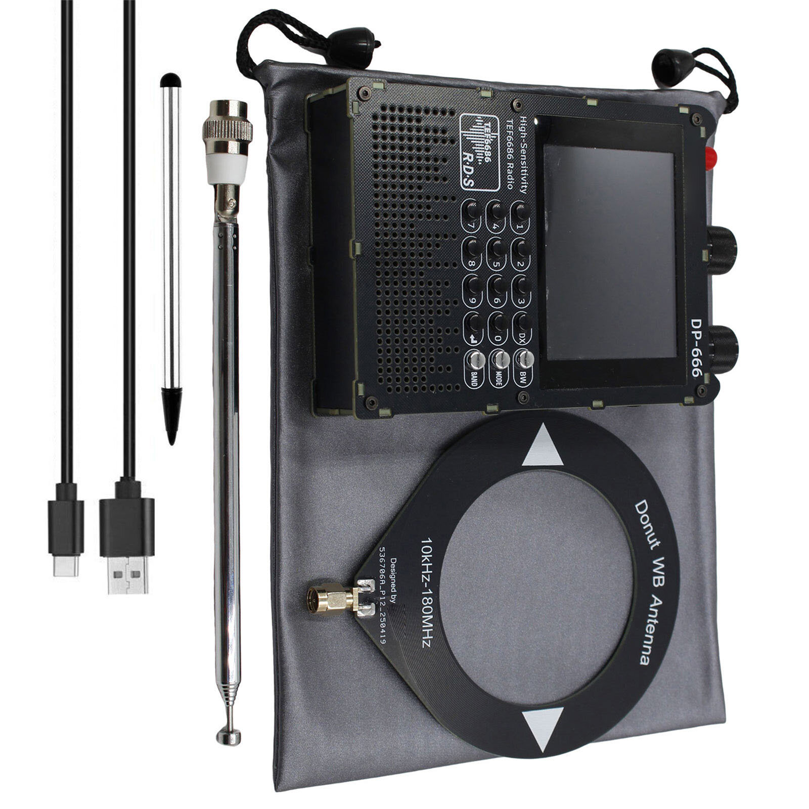 Высокая Чувствительность FM AM Радио Продвинутый Чип TEF6686 Четкий Прием Многодиапазонный