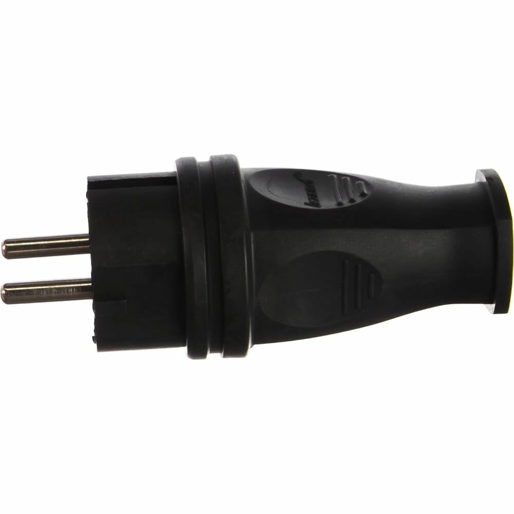 Вилка кабельная 1ф 1х16А 2P+E 220-240В IP44 каучук LEZARD 106-0400-0105/105
