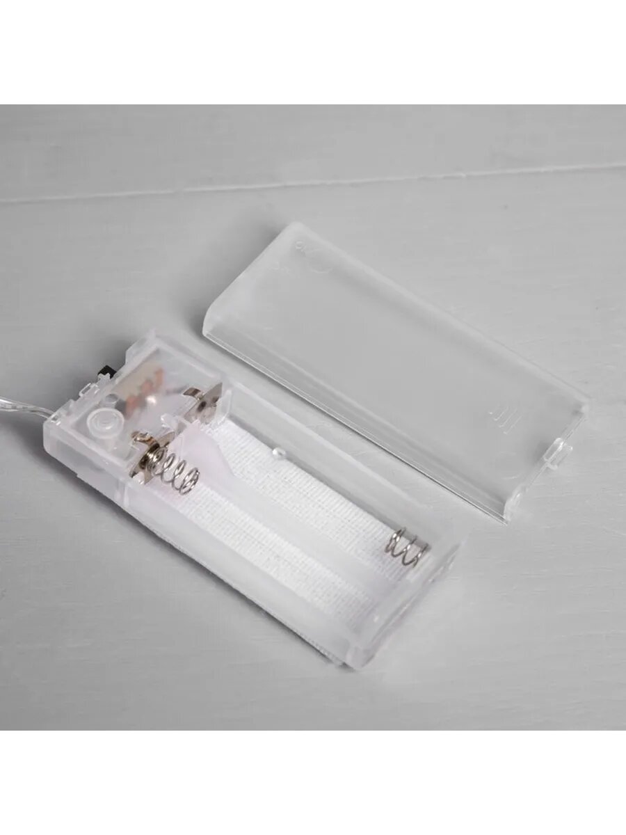 Деревянная елочка с теплым светом и LED подсветкой
