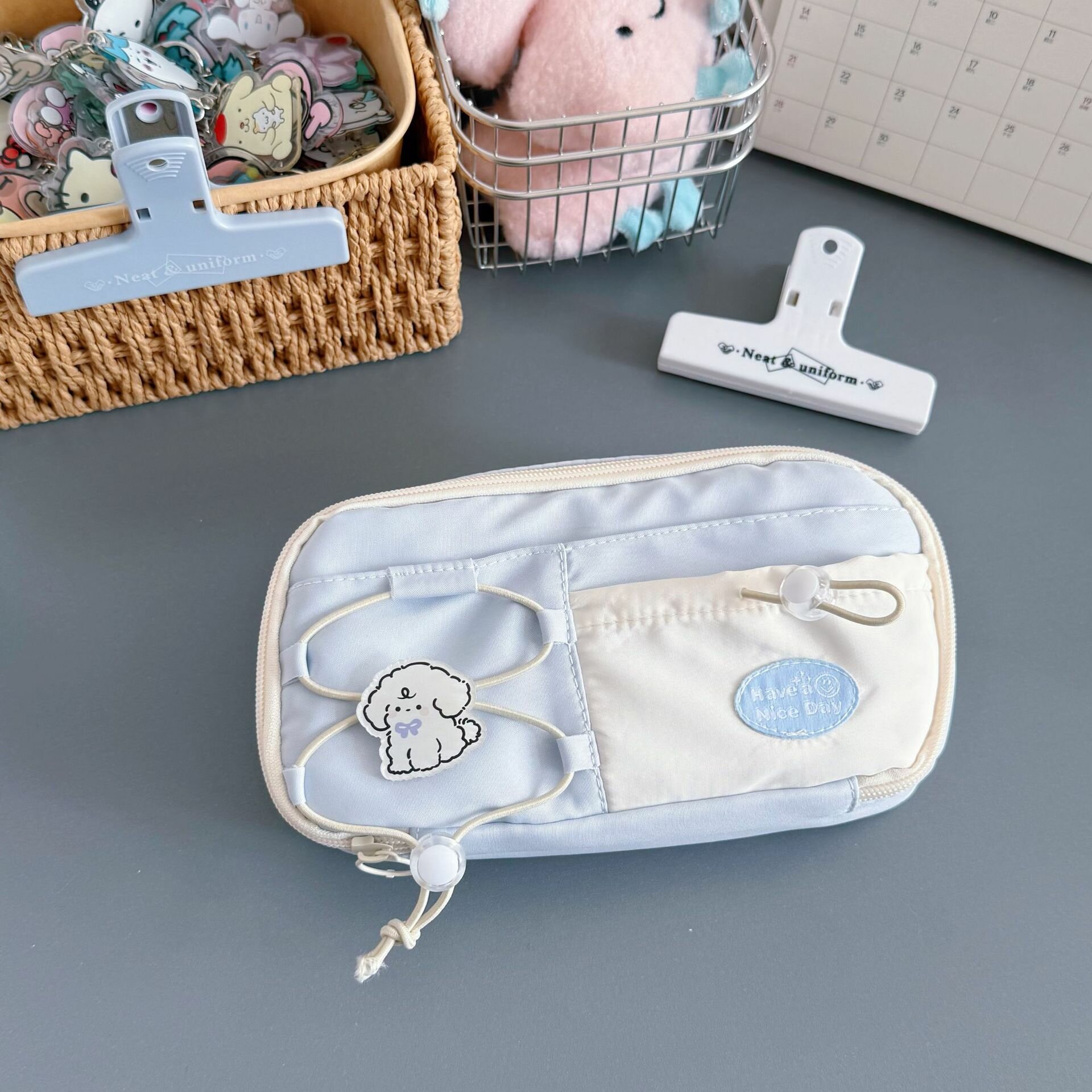 Пенал "Морская соль", трансграничный, на шнурке