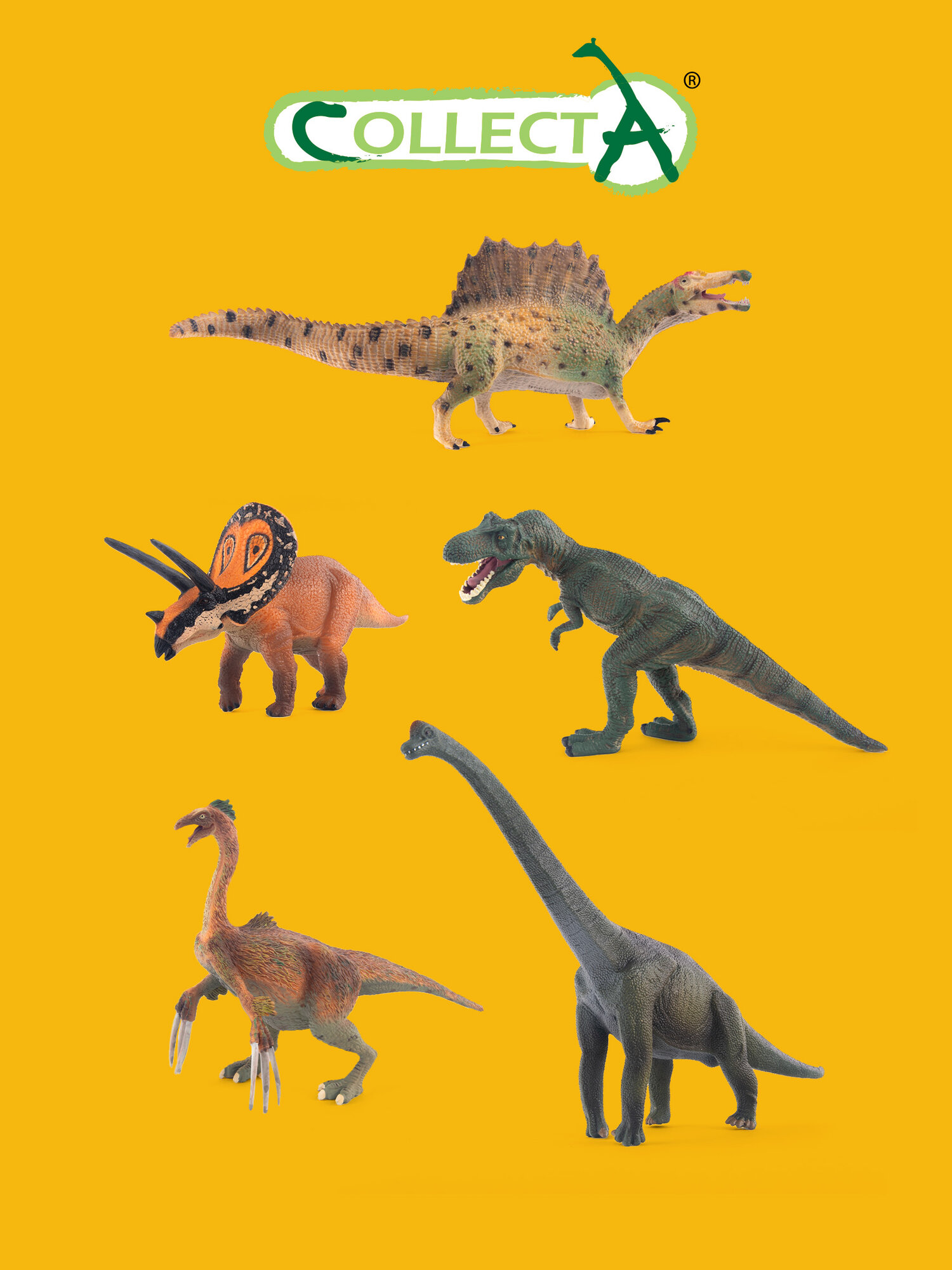 Набор фигурок динозавров Collecta 5 шт (набор №1), коллекционные, 89877