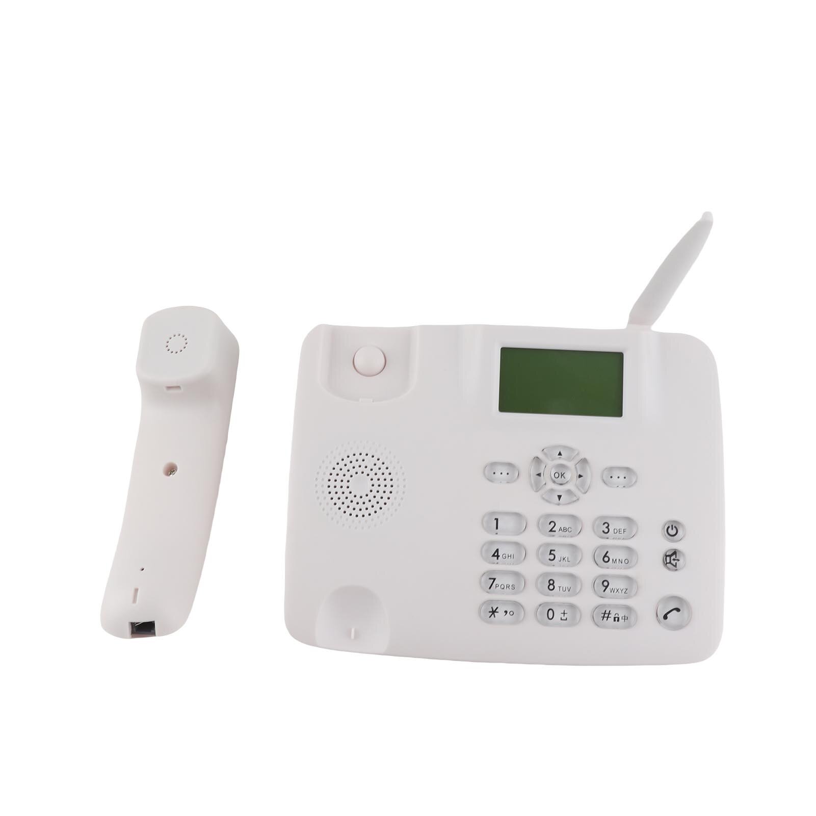 Стационарный беспроводной телефон 2G настольный телефон поддержка GSM 850/900/1800/1900 МГц SIM-карта беспроводной телефон с антенной радиобудильник SMS-функция для дома домашний колл-центр офис компания отель