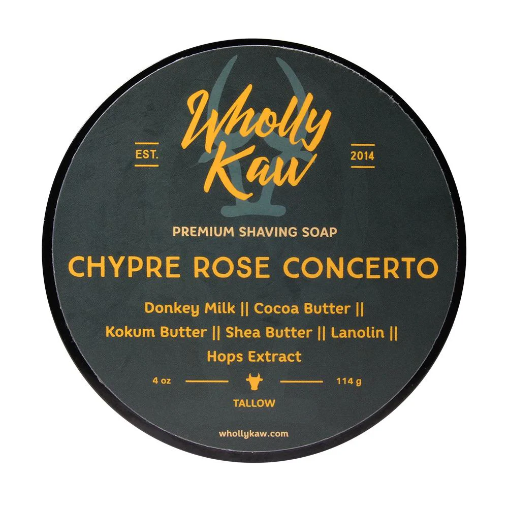 Мыло для бритья Wholly Kaw Chypre Rose Concerto Shaving Soap, 114 гр.