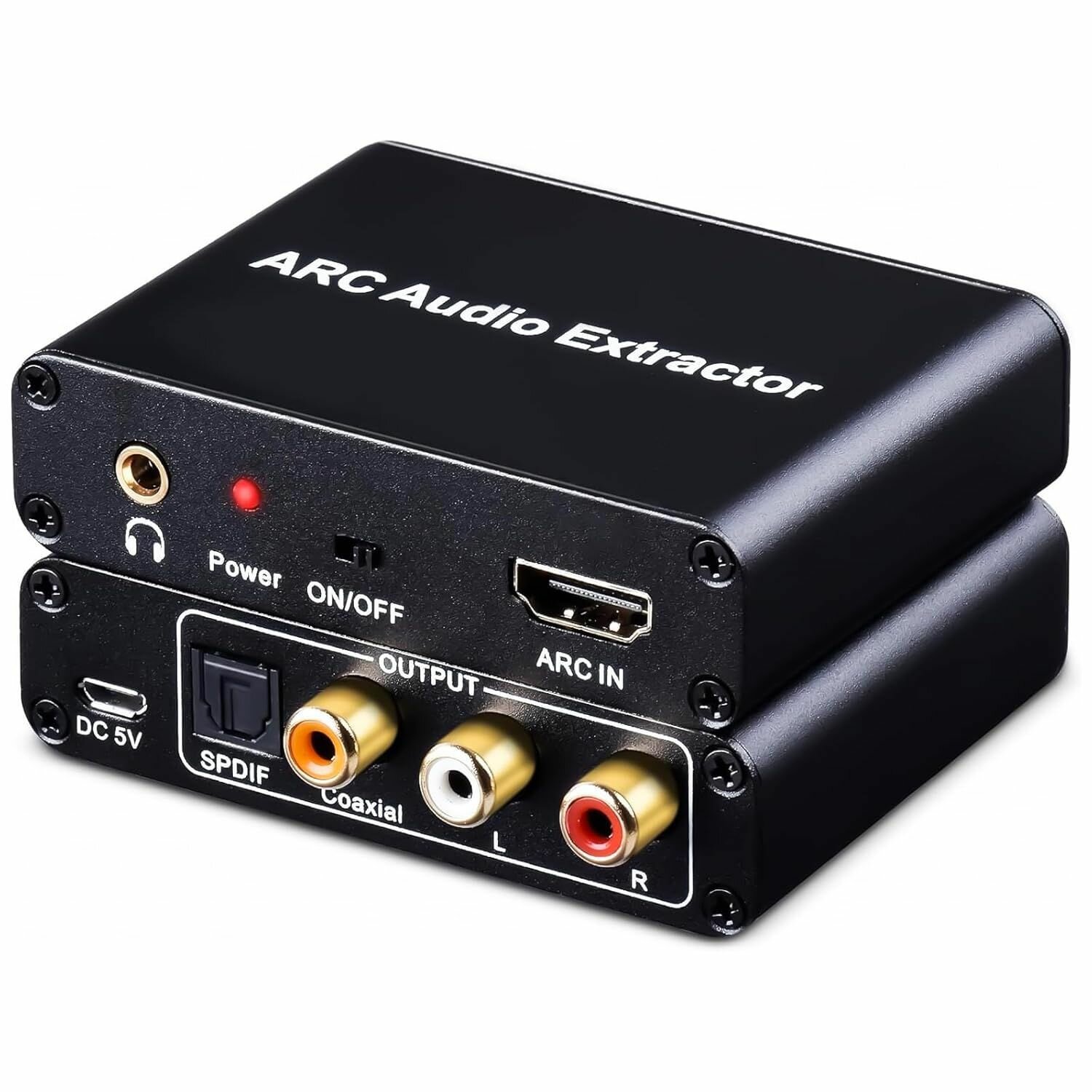 192KHz Аудиоэкстрактор HDMI ARC с цифровым оптическим TOSLINK SPDIF коаксиальным