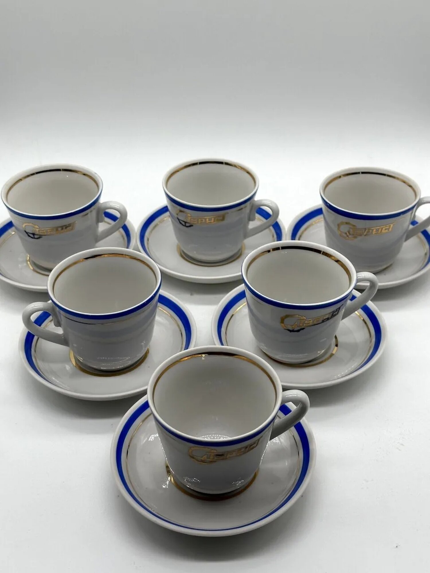 Кофейный набор Интурист фарфор Городница ссср 70 годы винтажный