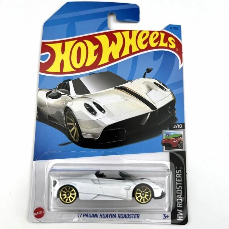 Машинка Mattel Hot Wheels 2023 C4982 17 Pagani Huayra Roadster Белая