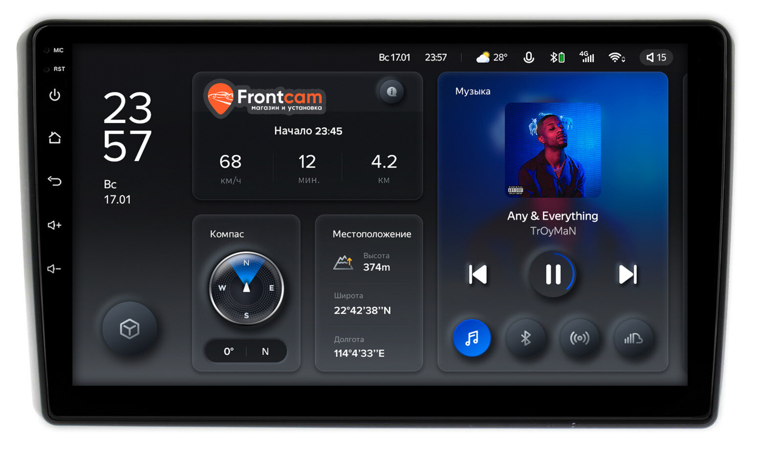 Штатная магнитола Teyes X1 WIFI 2/32 10" RM-10-1207 Mitsubishi Outlander 2002-2009 (левый руль) Android 8.1 (DSP, IPS, AHD)