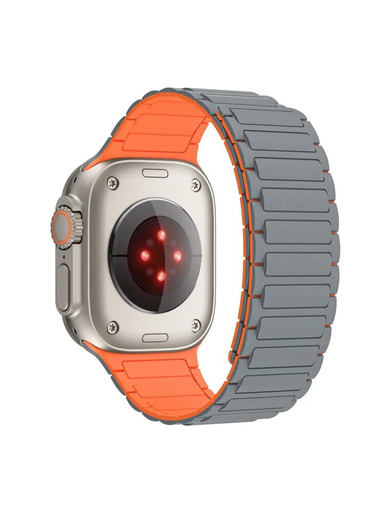 Силиконовый ремешок для Apple Watch Bulgari Series10/11 42mm/Series 1-9 и SE 38mm , 40mm , 41mm/фитнес браслет силиконовый ремешок