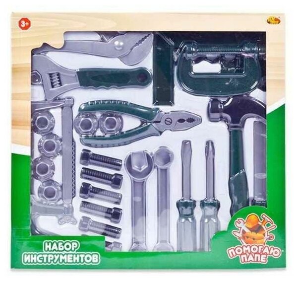 Игровой набор ABtoys Помогаю Папе: Инструменты, 24 предмета PT-01603