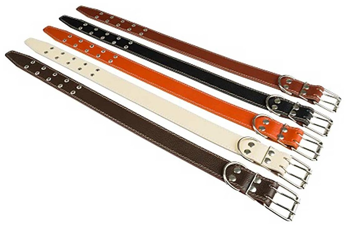 Ошейник для собак Брава №45 с подкладом не украшен кольцо посередине арт643