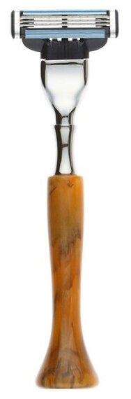 Станок для бритья IL Ceppo Firenze R-BOB-RGM, желтый, имитация мрамора