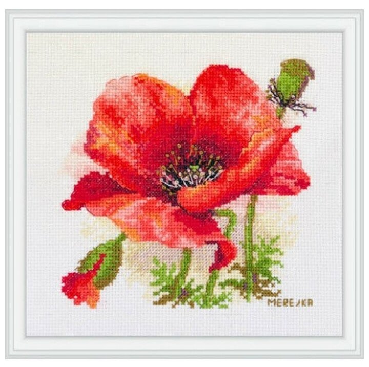 Набор для вышивания Мережка К-187 Red Poppy (Красный мак)