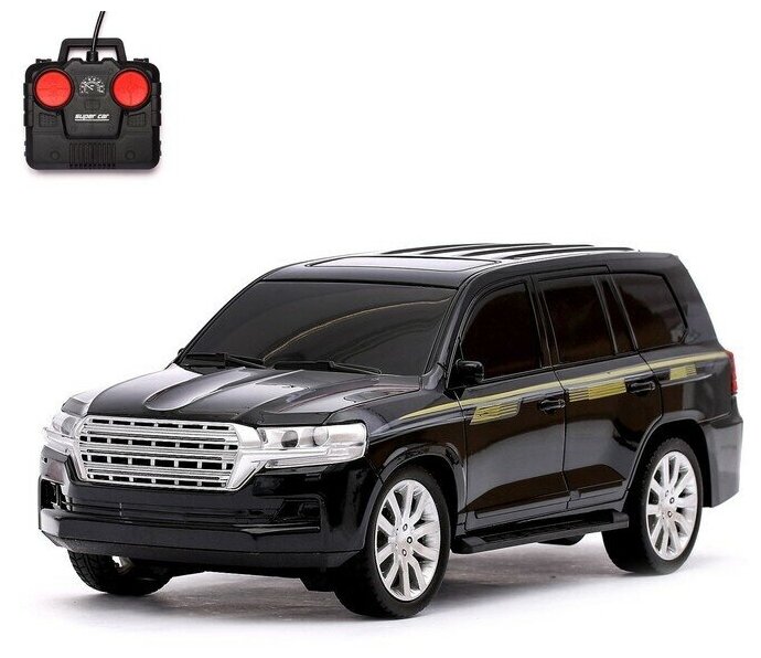 Джип радиоуправляемый 'Крузер', 1:14, работает от аккумулятора, цвет черный