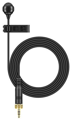 Петличный микрофон Sennheiser ME 4, для вокала и интервью, чёрный, фантомное питание