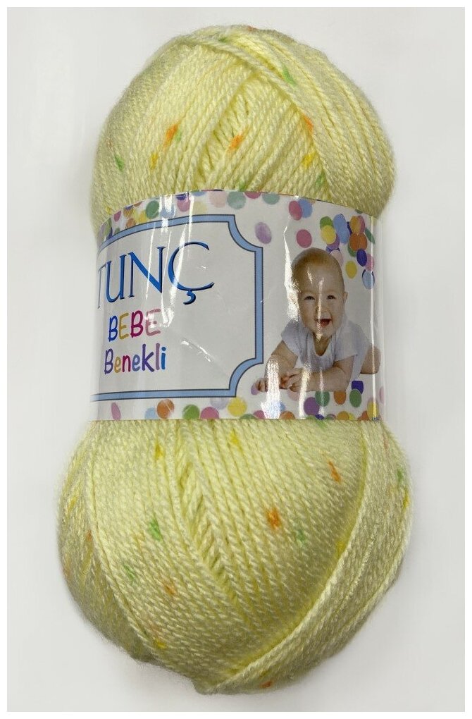 Пряжа Bebe Benekli, 1шт / Акрил 100%, 100 г, 300 м