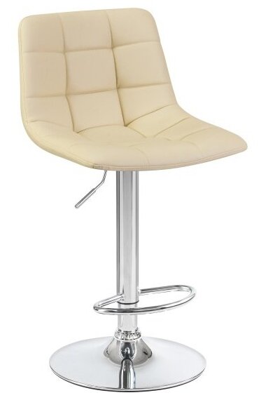Стул барный Dobrin 5017-LM TAILOR, цвет сиденья кремовый, цвет основания хром