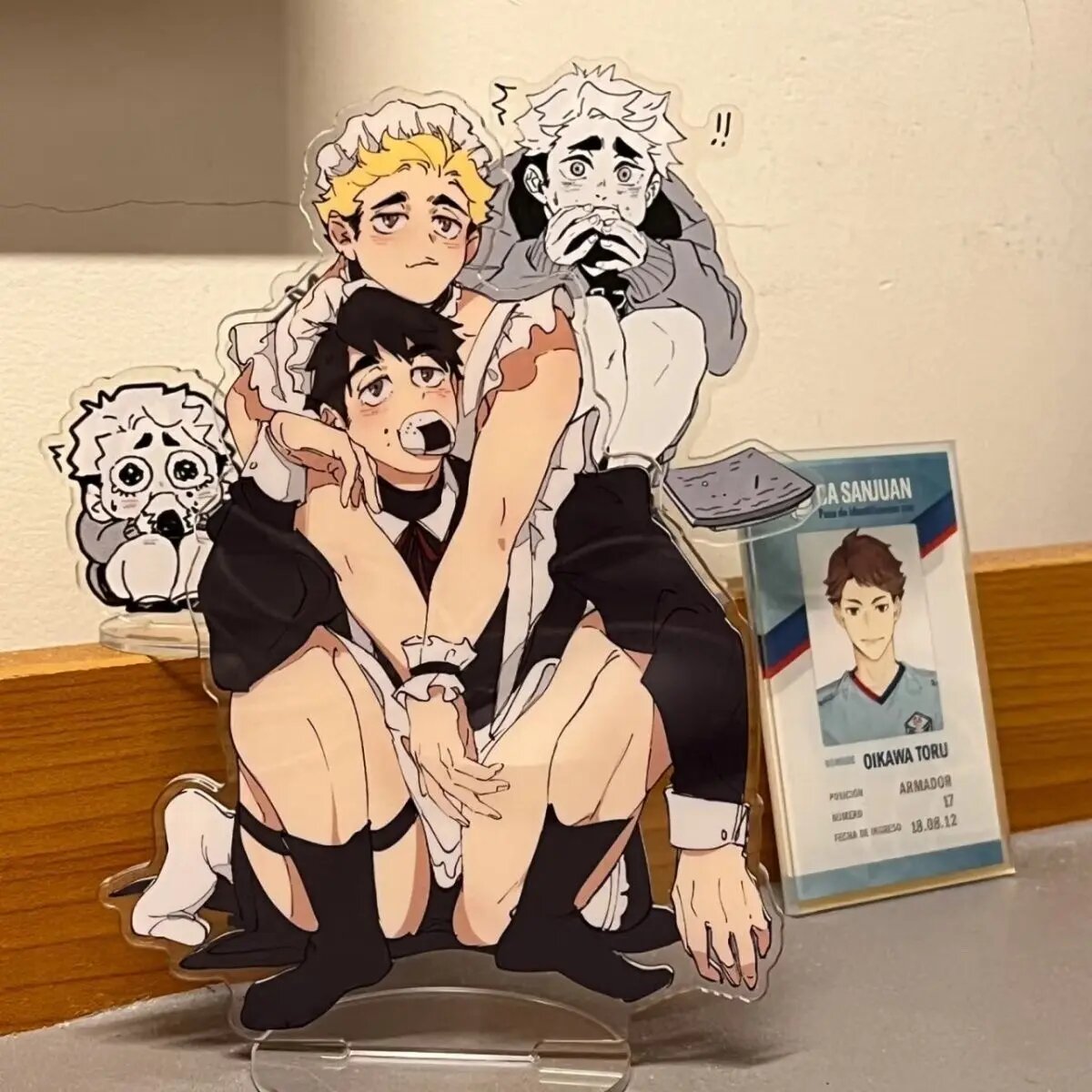 Haikyuu Maid Акриловые фигурки Miya Atsumu и Miya Osamu
