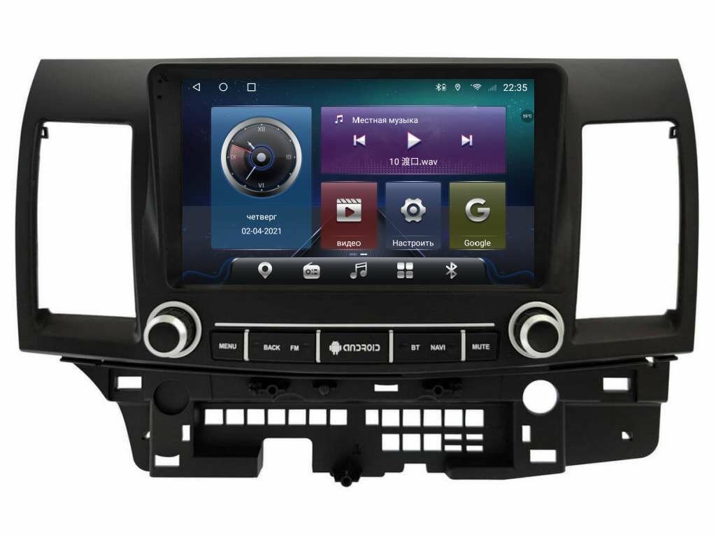 Магнитола для MITSUBISHI LANCER X (2007-2015) ANDROID 10 4/64 QLED DSP 4G модель TK-2619TS18