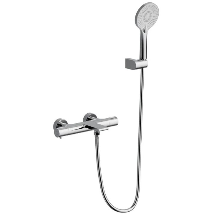 Смеситель Kaiser (Кайзер) Serio для ванны с термостатом, (лейка: Ø120х253, 3-jet) Хром (5322)