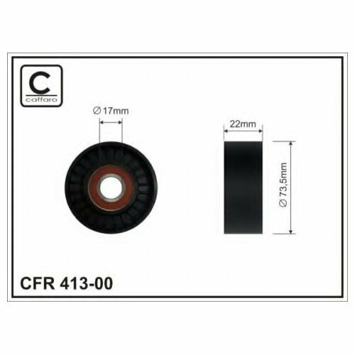 Натяжной ролик, поликлиновой ремень Caffaro 41300