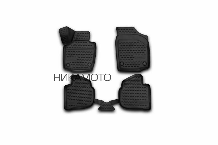 ELEMENT-AUTOFAMILY NLC.3D.45.15.210K Коврики 3D в салон подходят для SKODARapid (I, Iр, II), 2013-2020, 2020->, 4шт. (полиуретан)