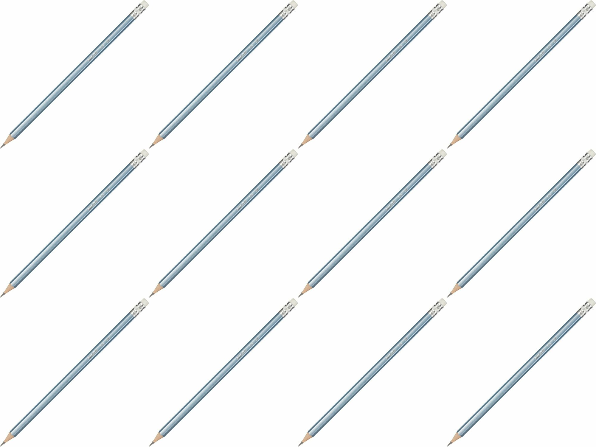 Attache Карандаш чернографитный Silk HB, 12 шт