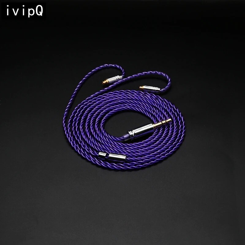 IvipQ 4-ядерный сменный кабель для наушников OCC Silver Plating 1,20 м 4.4mm QDC