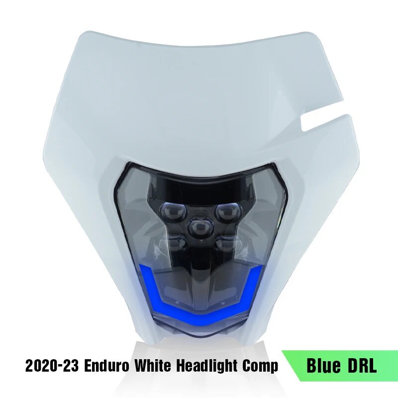 Фара для мотоцикла PowerZone, головная лампа, головная лампа для KTM EXC SXF MX White Headlight
