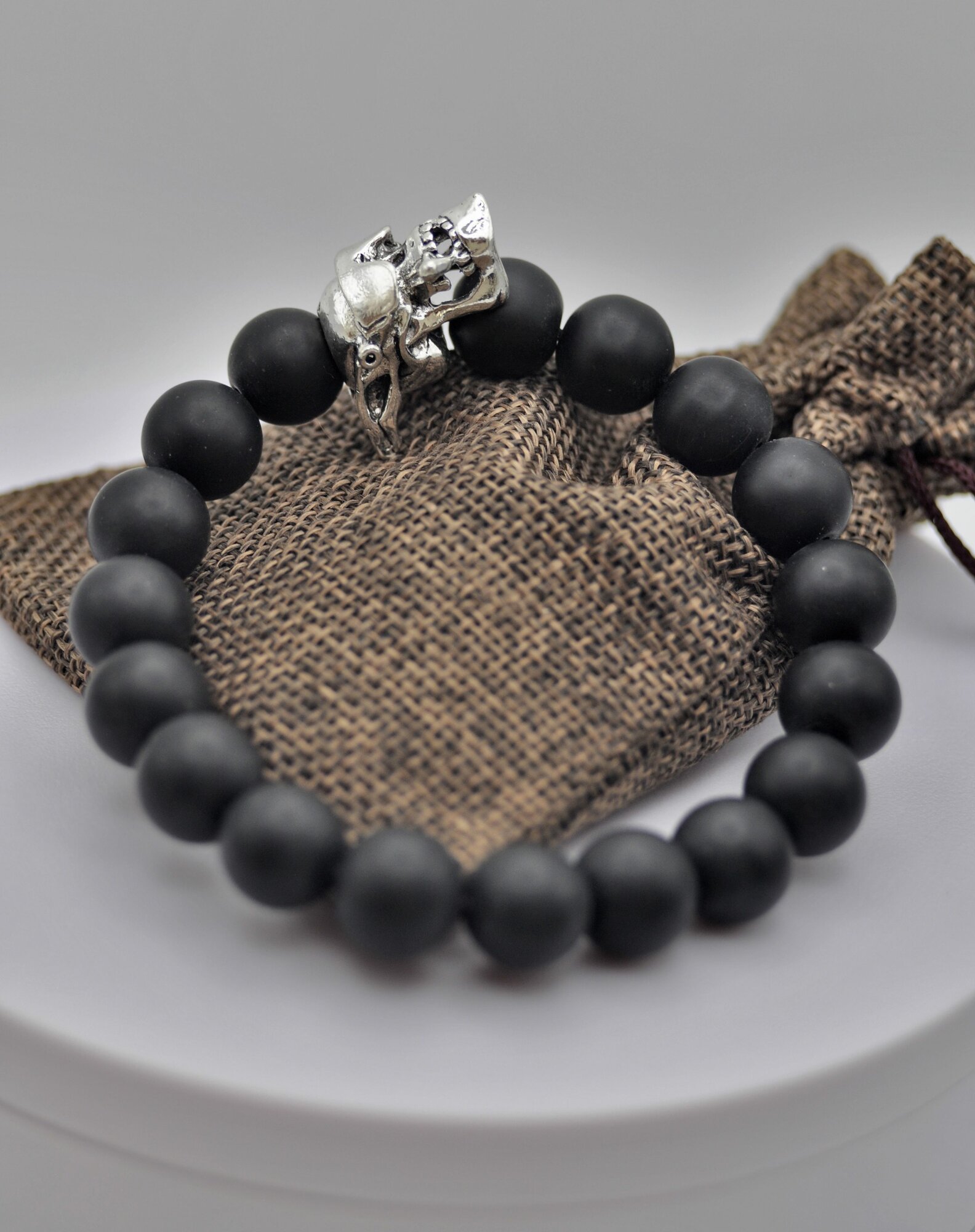 Браслет, металл, шунгит