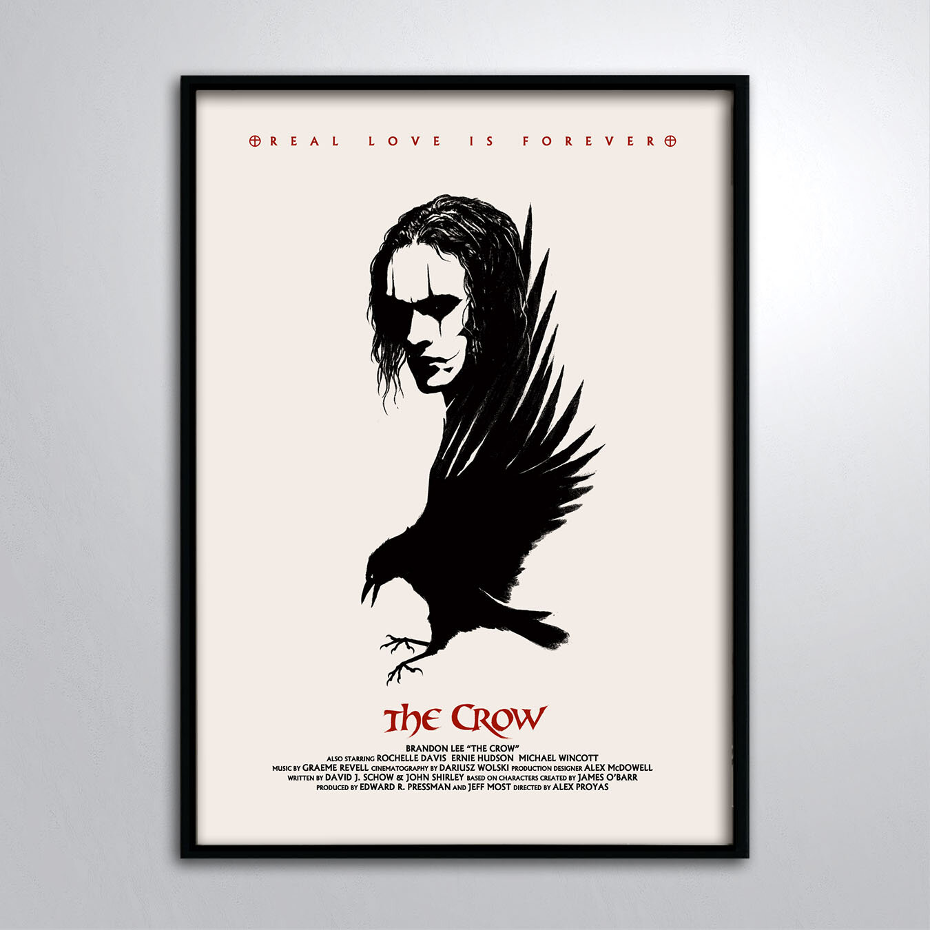 Постер без рамы/Ворон Брэндон Ли The Crow (А2/420х594)