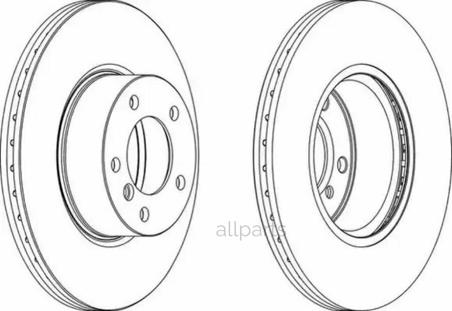 FERODO DDF1717 Диск тормозной передний BMW 3 E90 FERODO DDF1717