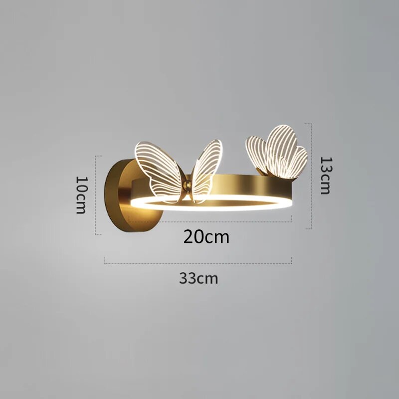 Настенный светильник lyfs бабочки белый свет A style, Warm light