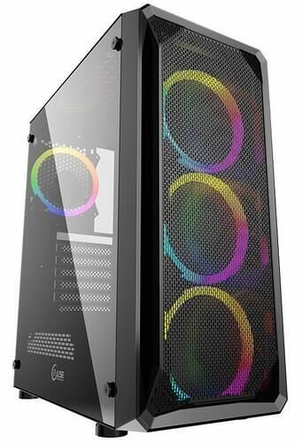 Компьютерный корпус Cougar PowerCase Mistral Z4 Mesh RGB (CMIZB-R4) черный - Mid-Tower, Micro-ATX, Mini-ITX, Standard-ATX, USB 3.2 Gen1 Type-A
