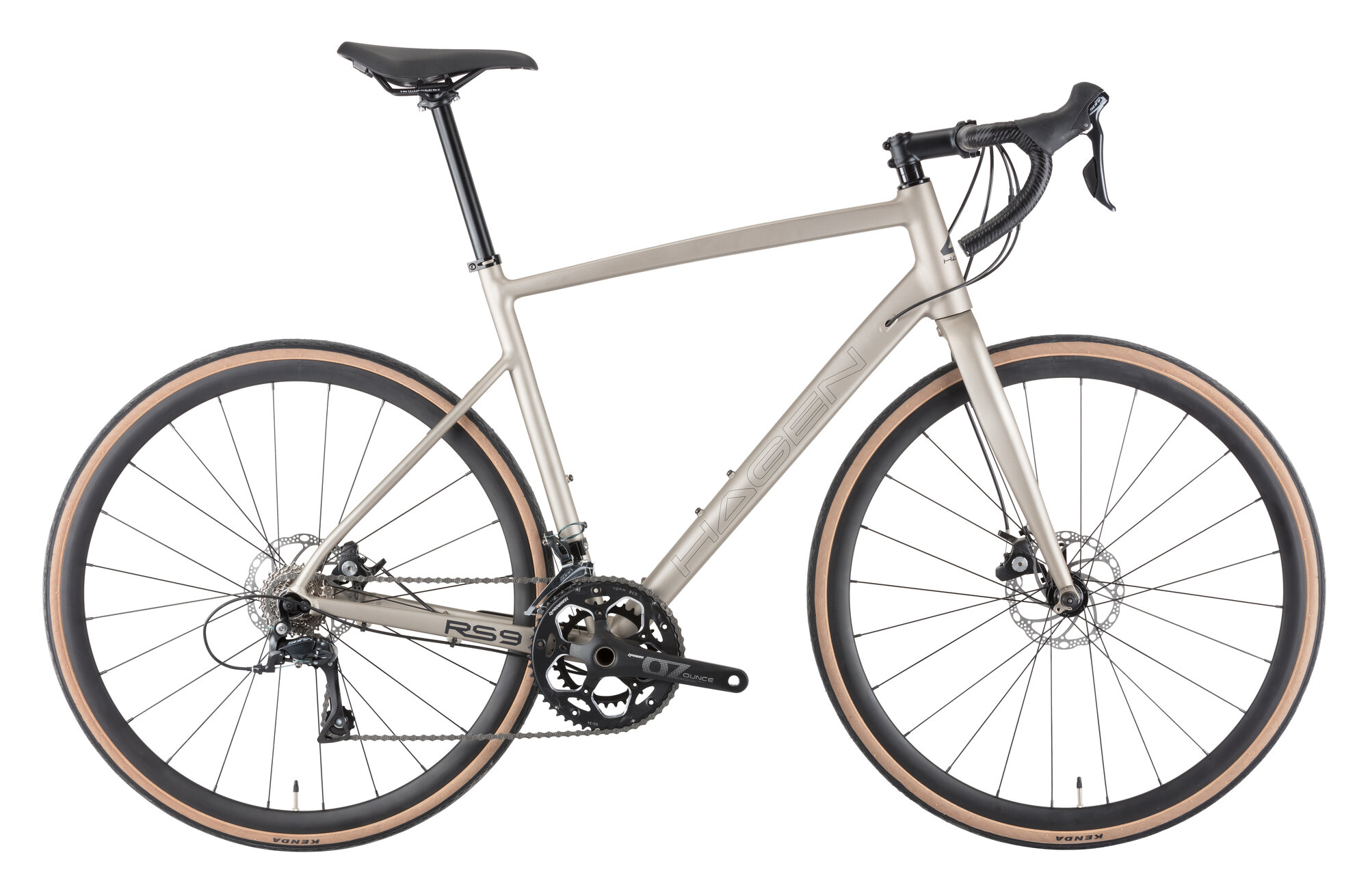 Велосипед HAGEN RS9 QR 700C 2024 (требует финальной сборки), Цвет серый металик, Размер 560мм