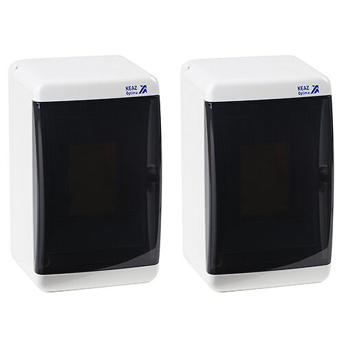 Коробка под автомат КЭАЗ OptiBox ЩРН IP41 93,2х132х140 мм 6 модулей белая (2 шт.)