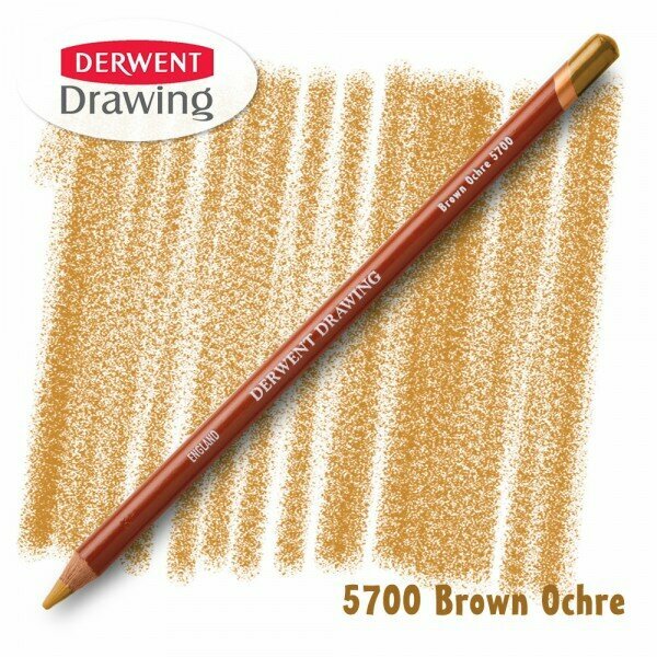 Карандаш Derwent Drawing 5700 Охра коричневая (Brown-Ochre)