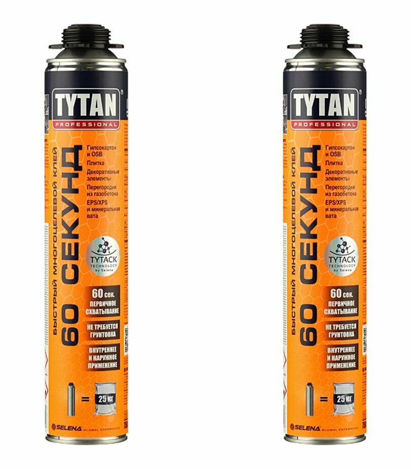 Клей универсальный профессиональный Tytan Professional 60 секунд 750 мл (2 шт.)