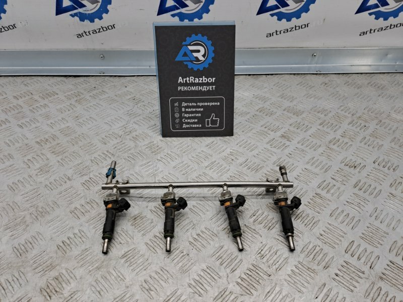 Б/У Рейка топливная (рампа) + форсунки Opel Astra J / Опель Астра J 1.6 A16XER