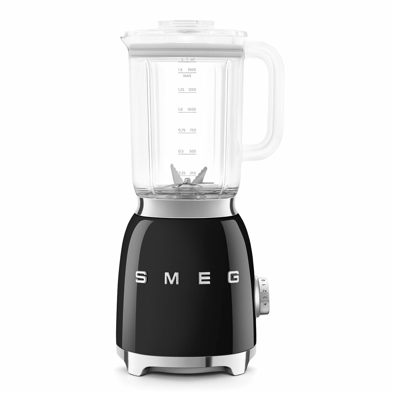 Блендер Smeg BLF03BLEU, мощность 800 Ватт, 4 скорости вращения, защита от перегрузки двигателя