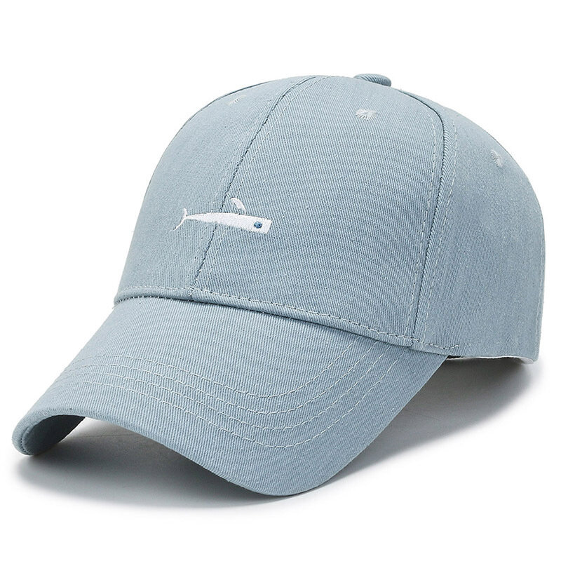 Многоцелевая Бейсболка Женщины Весна Вышивка рыбки Маленькое лицо Хлопок / 558