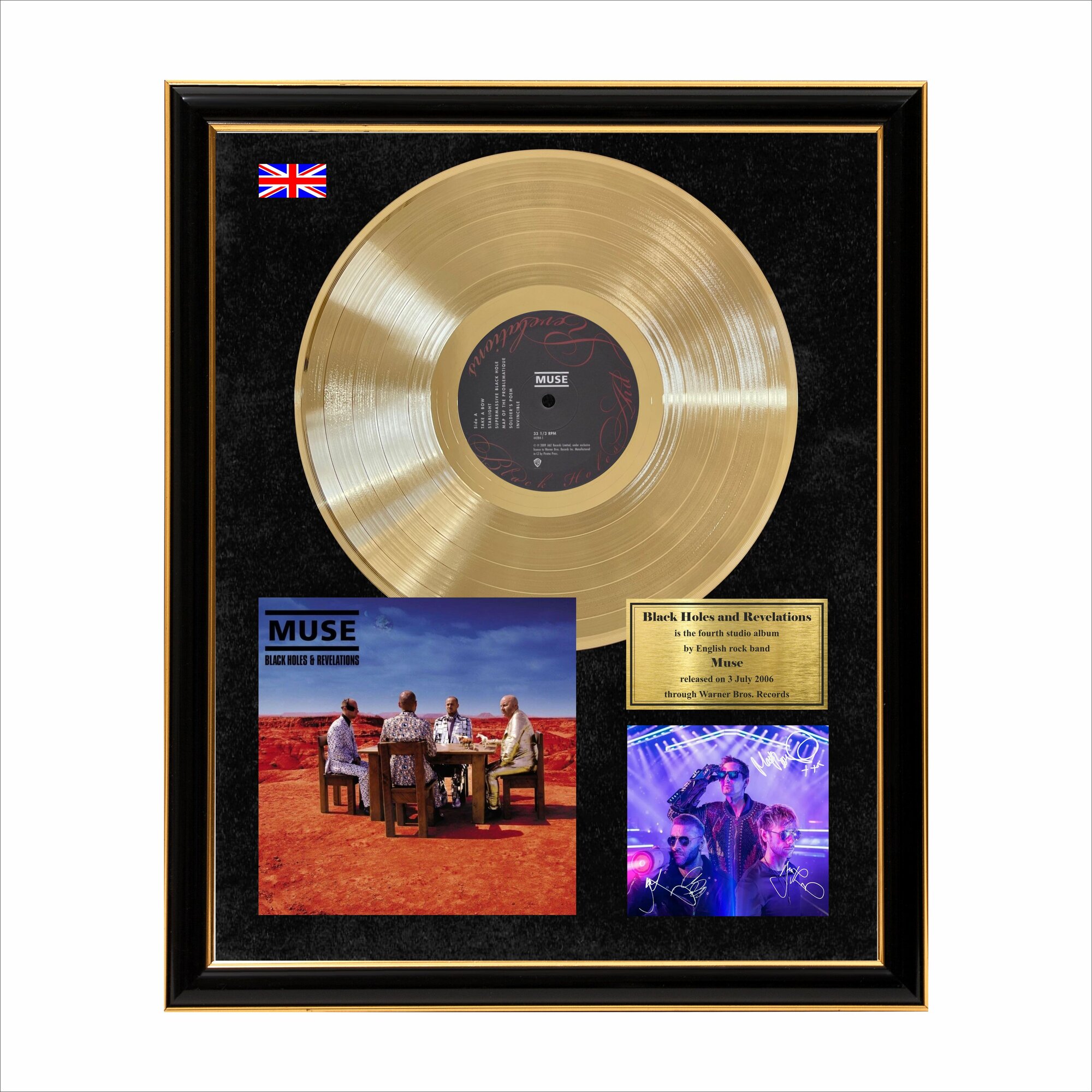 Картина в рамке с пластинкой Muse